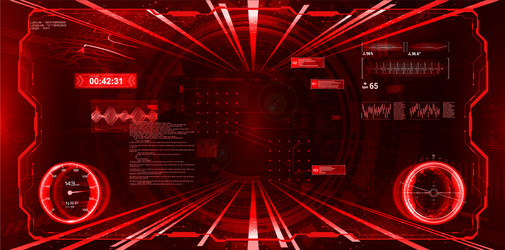 Cockpit helmet sci-fi hud for vr design Royalty Free Vector