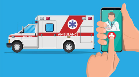 Professional ambulance team care health mobile app
