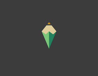 Pencil logo icon design logo gradient Royalty Free Vector