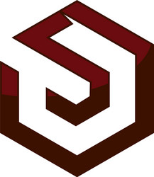 Letter d s modern Royalty Free Vector Image - VectorStock