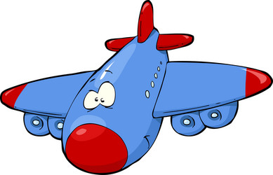 Happy plane cartoon Royalty Free Vector Image - VectorStock