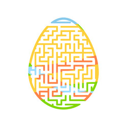 Maze easter egg game for kids puzzle for children Vector Image