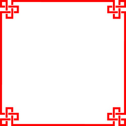 Chinese pattern frame border art china style Vector Image