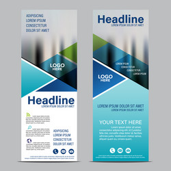 Portrait standee template Royalty Free Vector Image