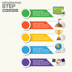 Numbers four points slide template Royalty Free Vector Image