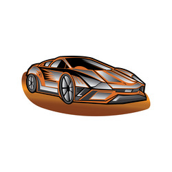 Car logo icon color sedan design Royalty Free Vector Image