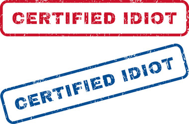 Certified Idiot Vector Images (47)