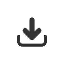 Download icon or install symbol downloading button