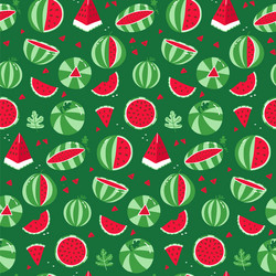 Watermelon seamless pattern Royalty Free Vector Image