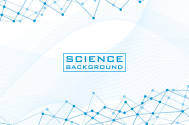 White science background with lines structures Vector Image