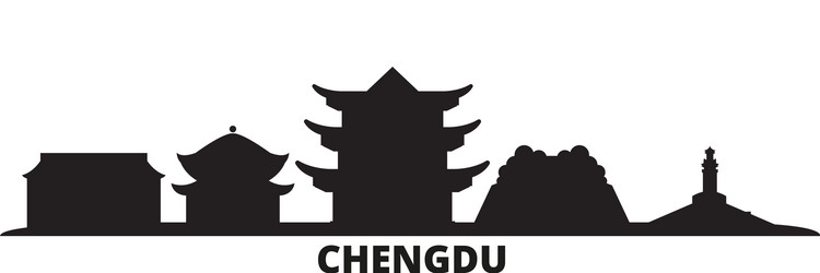 Chengdu Skyline Sichuan Vector Images (42)