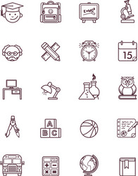 Math icon set Royalty Free Vector Image - VectorStock