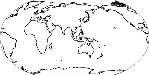 World Map Australia Centered Vector Images (over 180)