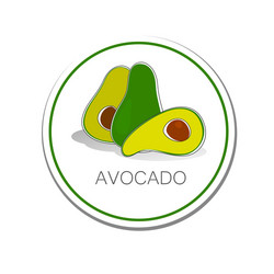 Avocado logo Royalty Free Vector Image - VectorStock