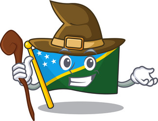 Witch helicopter mascot cartoon style Royalty Free Vector