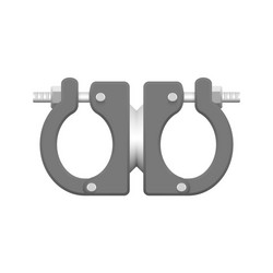 Clamp icon monochrome simple sign from Royalty Free Vector