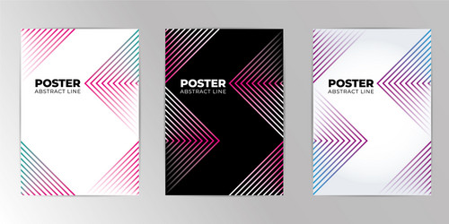 Modern cover design background set a4 format Vector Image