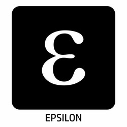 Greek Alphabet Epsilon Vector Images (64)
