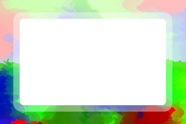 Colorful border rectangle blur and smooth white Vector Image