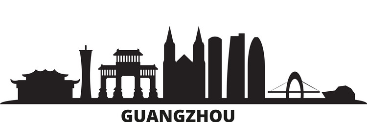 Guangzhou City Skyline Silhouette Vector Images (over 130)