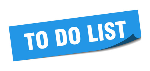 To do list sticker square isolated Royalty Free Vector Image