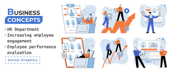 Hr human resources department work manager Vector Image