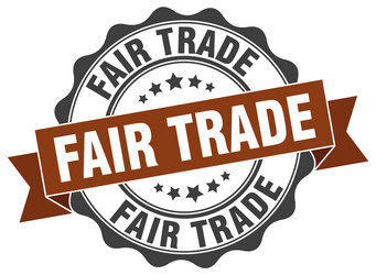 Fair trade stamp sign seal Royalty Free Vector Image
