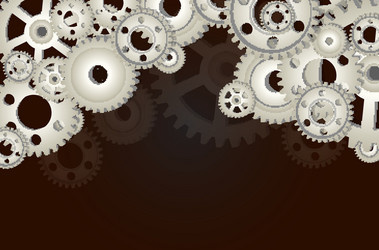 Gears technology background gear wheels Royalty Free Vector