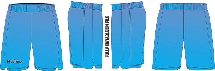 Basketball uniform jersey shorts mock ups Vector Image