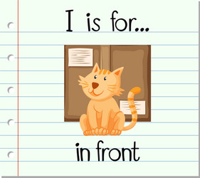 Flashcard alphabet i is for igloo Royalty Free Vector Image