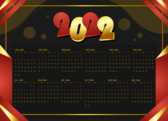 Realistic abstract luxury red and gold background Vector Image