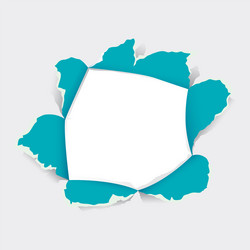 Background template design with ripping paper Vector Image