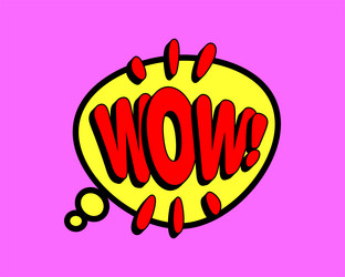 Comic text enjoy on speech bubble cartoon pop art Vector Image