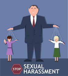 Stop sexual harassment concept Royalty Free Vector Image