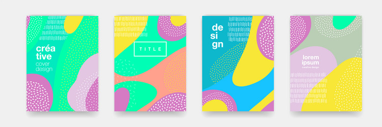 Abstract fun color pattern background cartoon Vector Image