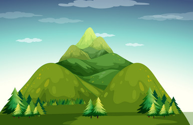 One high mountain Royalty Free Vector Image - VectorStock