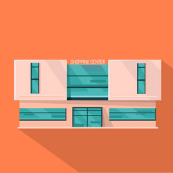 Shopping mall web template in flat design Vector Image