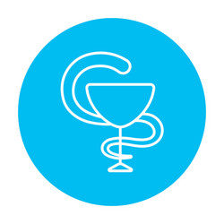 Pharmaceutical medical symbol sketch icon Vector Image