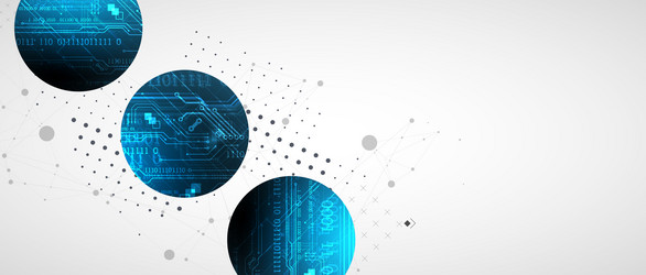 Abstract technology background communication Vector Image