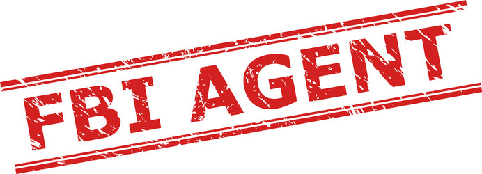 Fbi spy watermark with distress style and double Vector Image