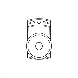 Speaker sound doodle art Royalty Free Vector Image