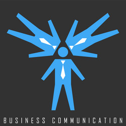 Business communication Royalty Free Vector Image