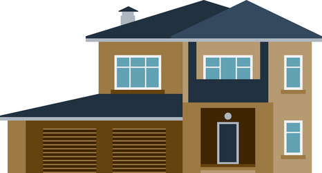 House front view Royalty Free Vector Image - VectorStock