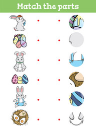 Educational children game matching for kids Vector Image