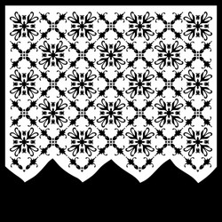 White window veil curtains realistic tulle drapes Vector Image