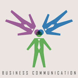 Business communication Royalty Free Vector Image