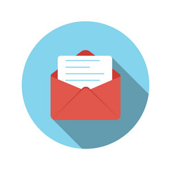 Flat design concept email icon Royalty Free Vector Image