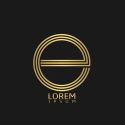 Initial letter e logo design template Royalty Free Vector