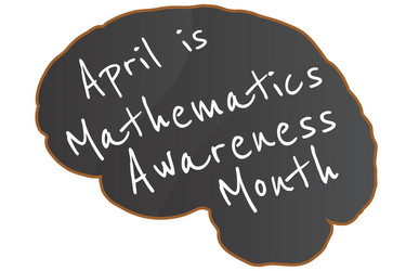 April is mathematics and statistics awareness Vector Image