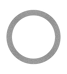 Black circle ornate border Royalty Free Vector Image